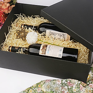 YINUOYOUJIA Large Gift Box 16.5x13x5.5 Inch,Black Boxes for Presents,Present Box,birthday box,Packaging box for Valentine's Day,Mother's Day,Christmas,Anniversarie.