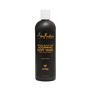 SheaMoisture Soothing Body Wash for Acne Treatment African Black Soap Paraben Free Body Wash ,13 Fl Oz (Pack of 1)