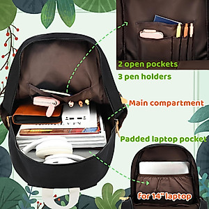 Leaper Stripe Canvas Backpack Large Laptop Bag Travel Shoulder Bag bag Daypack Water Blue