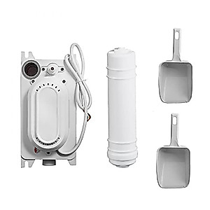 Commercial Ice Maker Machine with 33LB Bin, Electric Water Drain Pump, Water Filter, Scoops, Connection Hose - Makes 90-100LBS/24H - Stainless Steel Under Counter Ice Machine for Home Bar