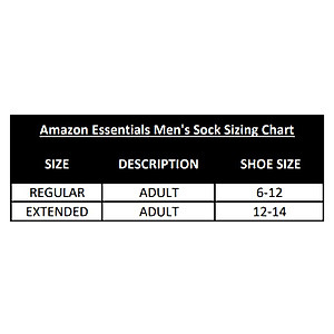 Amazon Essentials Men's Performance Zone Cushion Athletic Tab Socks, 6 Pairs, Black, 12-14