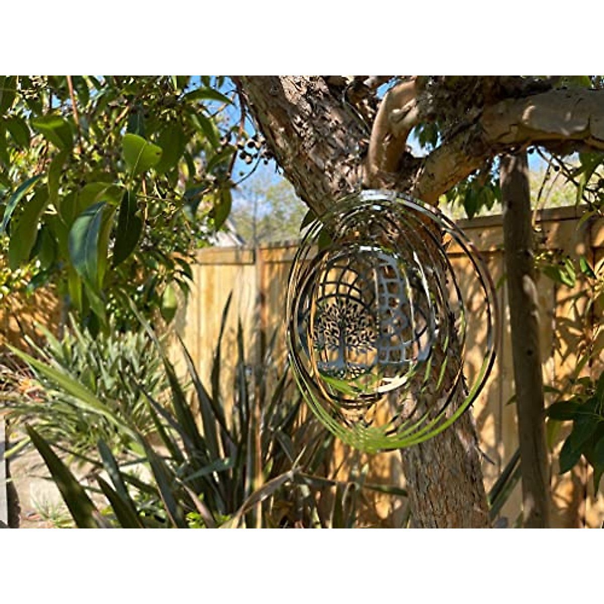 VP Home Tree of Life Dreamcatcher Kinetic Wind Spinner for Yard and Garden Wind Spinner Outdoor Metal Large Hanging Dreamcatcher Decor 3D Garden Art Wind Sculpture Spinners Kinetic Art Decorations