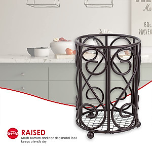 Home Basics Scroll Collection Cutlery Holder