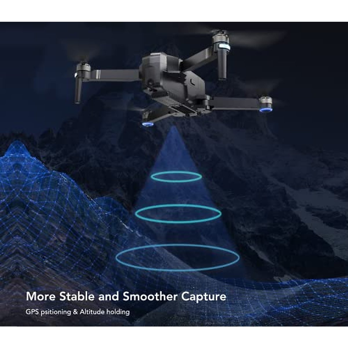 Ruko F11 Drones with Camera for Adults 4K, 60Mins Flight Time, FPV Drone with GPS, Quadcopter with Brushless Motor, Follow Me, Auto Return Home, Long Control Range Drone for Beginners
