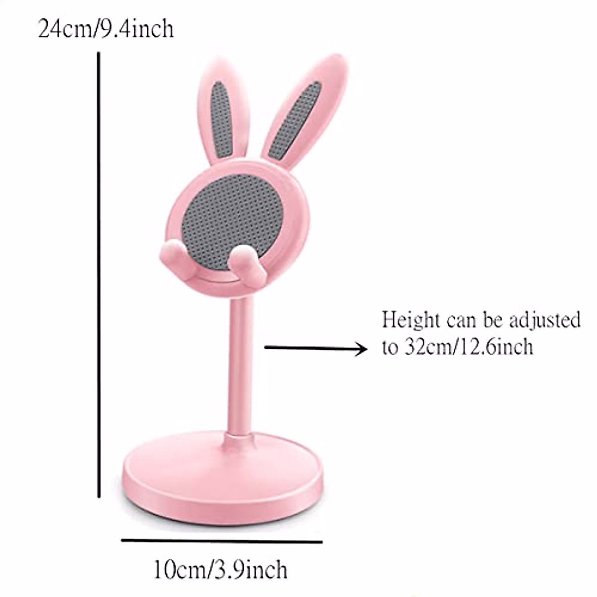 RUITASA Cute Bunny Phone Holder, Bunny Stand for Nintendo Switch, Bunny Stand Up, Kawaii Cell Phone Holder with iPhone, iPad, Tablets, Smartphones (Pink)