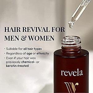 Revela Hair - The Hair Revival Serum - Dermatologist Approved Lightweight Hair Loss & Hair Thinning Serum - Scalp & Hair Follicle Penetration for Fast, Visible Results - For All Hair Types - 40ml / 1.4 Fl. Oz, 3 Pack