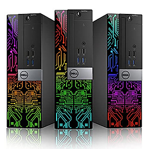 Dell OptiPlex Gaming Desktop RGB Lights Computer Intel Core i5 3.20GHz Radeon RX 550 4GB 16 GB RAM 512GB M.2 NVME (Fast Boot) Windows 10 Pro - WiFi - Bluetooth - HDMI (Renewed)
