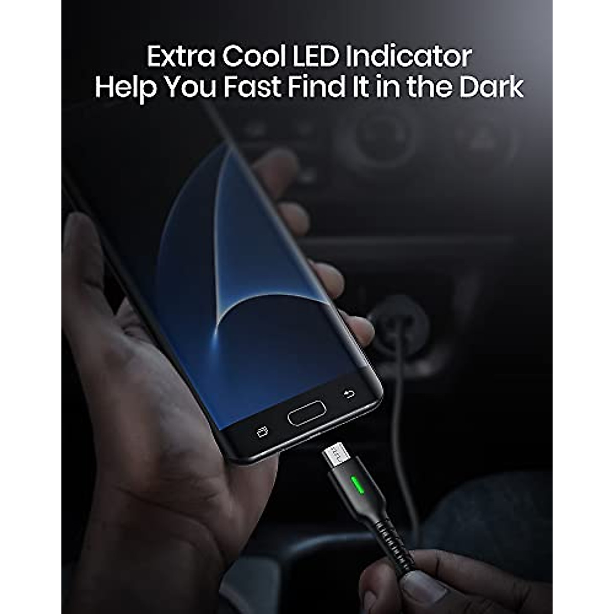 INIU Micro USB Cable, [2-Pack 6.6ft] 3.1A QC 3.0 Fast Charging Android USB Charger Cable & Phone Data Cord for Samsung Galaxy S7 S6 Edge S5 J7 J5 A7 A5 Note 5 Kindle LG G5 G4 HTC NOKIA Moto E5 E6 etc