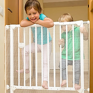 2 Pieces Christmas 20x2.6 ft Child Safety Nets Balcony Protective Net Sturdy Stair Banister Net with Ropes and Ties for Kids Pets Toys Indoor Stairs Cribs Child Protect Supplies, White
