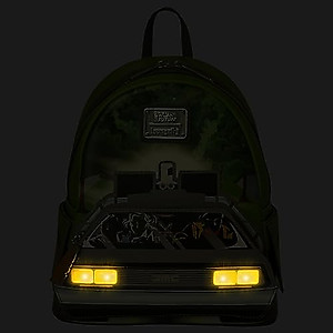 Loungefly Universal Back to the Future Light-Up DeLorean Women's Backpack