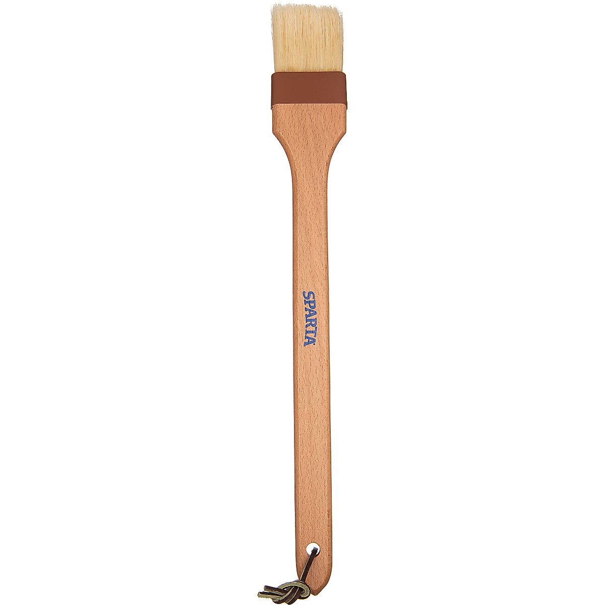 SPARTA 4037000 Boarhair Angled Pastry Brush, Basting Brush With Handle Hole, 2 Inches, Brown