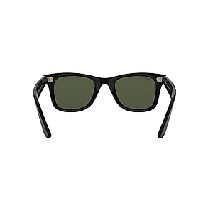 Ray-Ban Rb4340 Wayfarer Ease Square Sunglasses, Black/G-15 Green, 50 mm