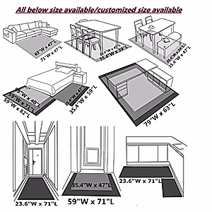 Abstract Modern Marble Area Rug, Black and Gold Marble Rugs Floor Carpet, Indoor Non-Slip Rug for Room Sofa Living Room Mat Bedroom Home Decor Floor Mats 6.6' x 5.3'