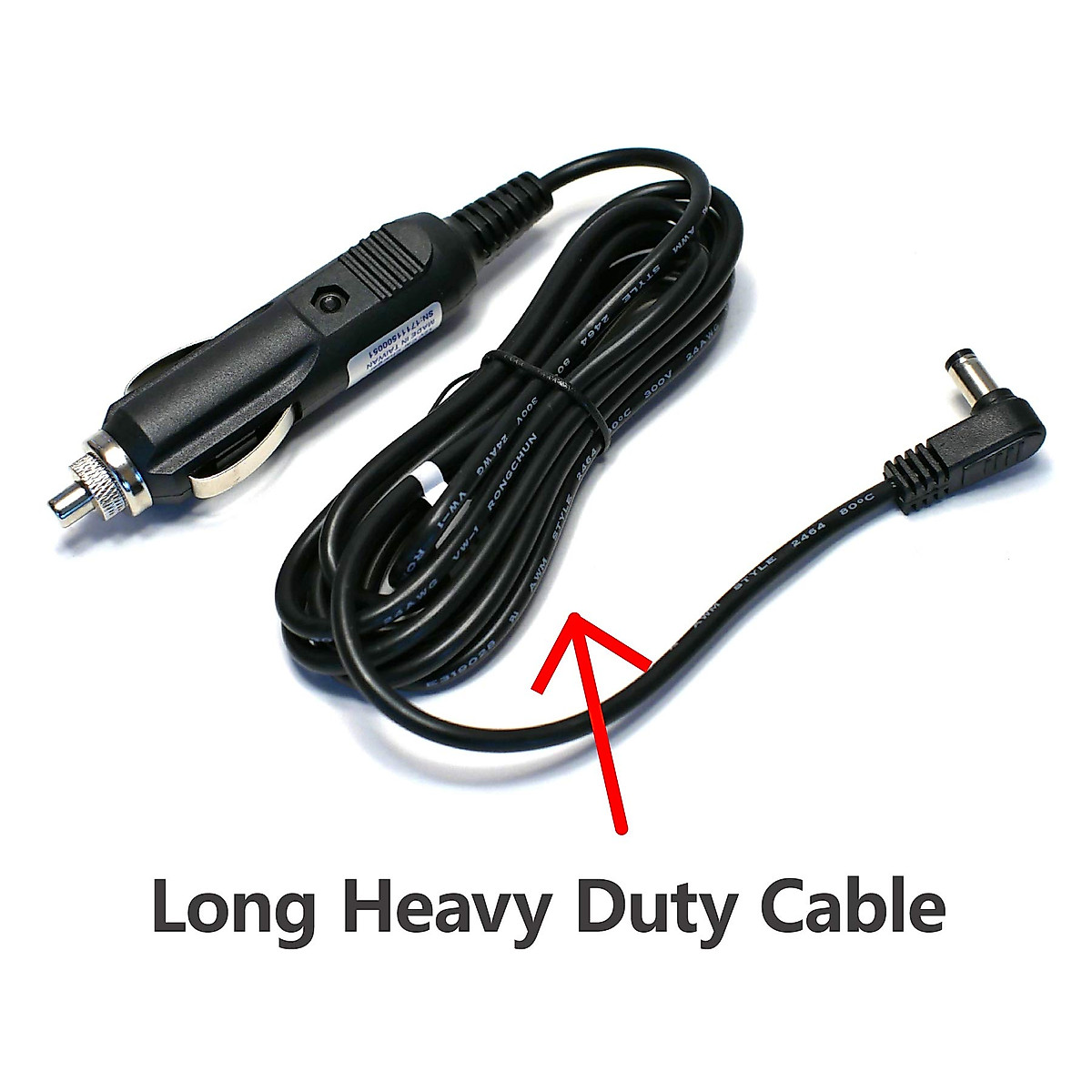 EDO Tech Car Charger for RCA Single Dual Screen Portable DVD TV Combo Player Celestron Telescopes 12V 6.5 Ft Power Supply Cord