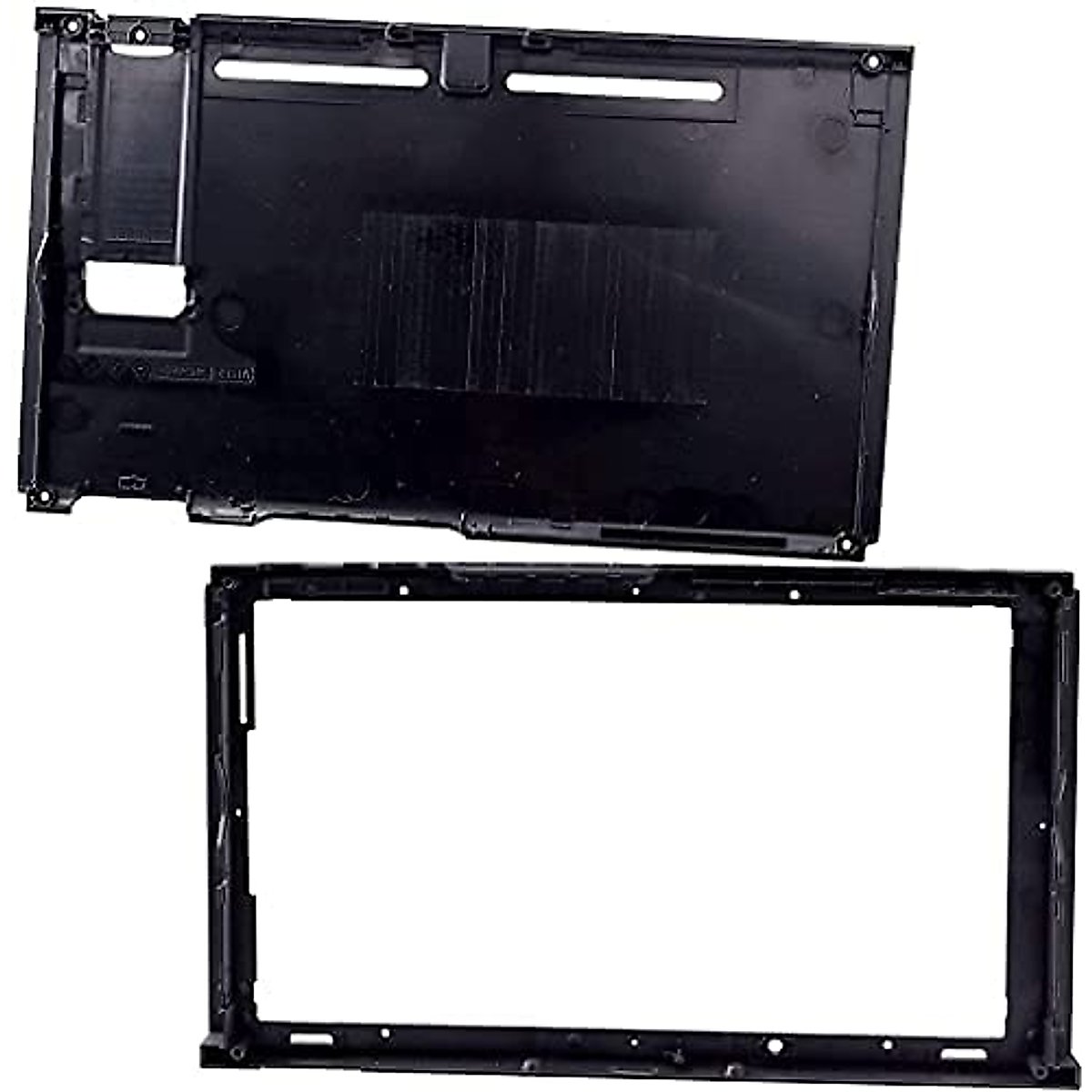 Rinbers Front Back Faceplate Rear Back Cover Housing Top Bottom Shell Case Replacement with Back Kickstand Host Shell Support Bracket Stand Holder for Nintendo Switch Console HAC-001