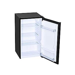 Danby DAR032B1BM 3.2 Cu.Ft. Mini Fridge In Black - Free-Standing All Fridge For Bedroom, Living Room, Kitchen, Dorm
