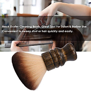 Large Neck Duster Brush Anself Soft Barber Face Cleaning Hairbrush Nylon Hair Wooden Handle Cutting Kits