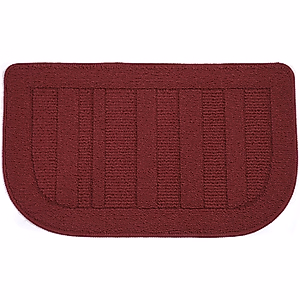 BEQHAUSE 30x18 Inch Kitchen Rug Mat, Durable Anti-Slip Absorbent Dirt-Resistant Kitchen Rug Pet Mat Machine Washable (Red)