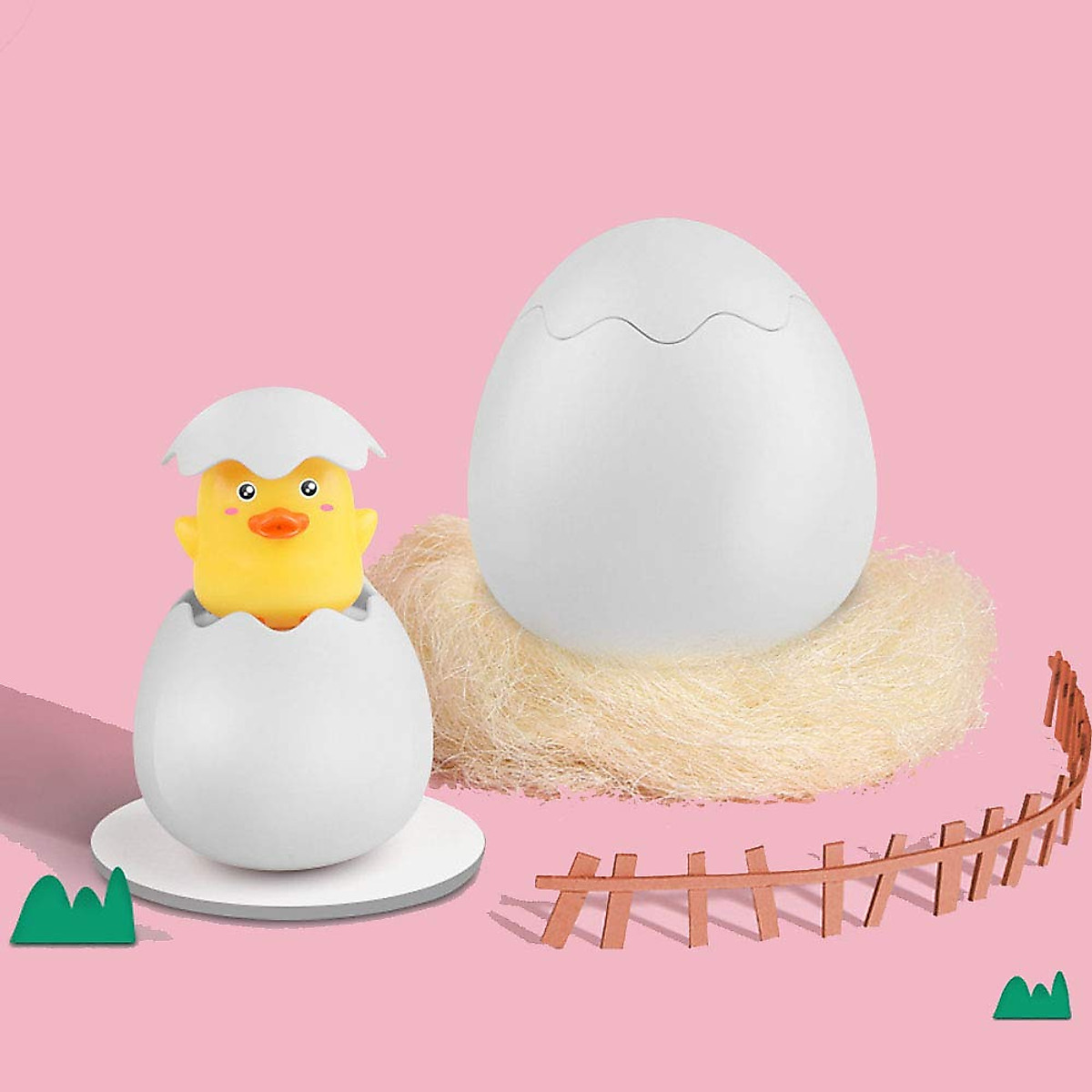 KAREZONINE Baby Bath Toy Duck Hatching Egg Squirting Rain Cloud Bathtub Water Toy with Hidden Duck Surprise Toy for Filling Easter Eggs Pool Floating Toy for Toddlers Boy Girl Kid Birthday Christmas