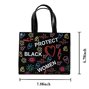 AyTotoro Fashion Protect Black Women graffiti Purses Tote Bag PU Leather Top Handle Handbag Shoulder Bag Crossbody(black)