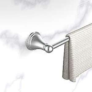 Newfun 24 Inch Brushed Nickel Towel Racks for Bathroom - 2PCS SUS304 Stainless Steel Bathroom Towel Holder Wall Mounted