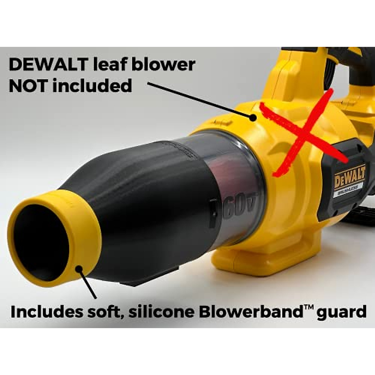Stubby Nozzle Co. STUBBY Car Drying Nozzle for DEWALT 60V MAX FLEXVOLT Leaf Blower (DCBL772B)