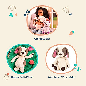 B. toys- B. softies-12" Plush Dog - Huggable Dog Stuffed Animal Toy – Soft & Cuddly Plush Puppy – Washable – Babies, Toddlers, Kids- Happy Hues- Cupcake Pup- 0 Months +
