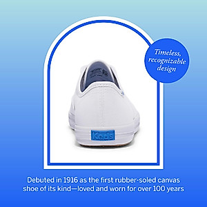 Keds Women's Champion Lace Up Sneaker, RED Canvas, 6 Narrow