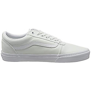 Vans Men's Ward Sneaker, Canvas White White, 11.5