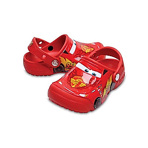 Crocs Kids' funlab Cars K Clog, Flame, 12 M US Little Kid