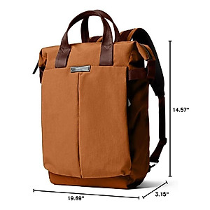 Bellroy Tokyo Totepack, water-resistant woven convertible backpack and tote bag - Bronze
