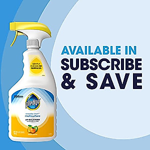 Pledge Multi Surface Cleaner Spray for Most Hard Surfaces, Everyday Clean, pH-Balanced, Fresh Citrus Scent, 25 oz (Pack of 3)