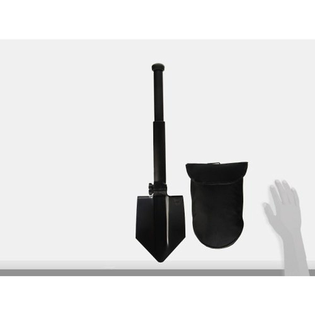 Glock Entrenching Tool with Saw and Pouch, Black,