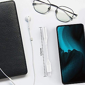 Tek Styz USB C to 3.5mm Headphone Adapter Compatible with Your Samsung Galaxy A71 with Digital DAC Chip That's Dual 1/8 inch TypeC/PD Compatible Too! (Black)