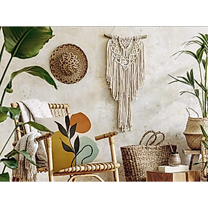 Menoeceus Boho Pillow Covers 18x18 Set of 4, Boho Throw Pillow Covers, Abstract Pillow Covers, Geometric Tropical Pillow Cover, Boho Decorative Throw Pillow Covers for Couch Cushion Case