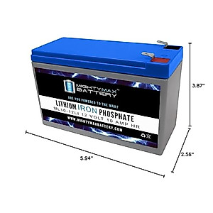 Mighty Max Battery 12V 10AH Lithium Replacement Battery Compatible with Humminbird Ice 45 Flasher
