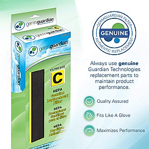 GermGuardian Air Purifier Filter FLT5000 Genuine HEPA Replacement Filter with Guardian Technologies GermGuardian Air Purifier GENUINE Carbon Filter 4-Pack