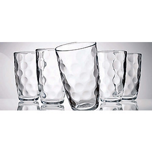 Glaver's Drinking Glasses Beer Pint 16 Oz. Glass Cups Set of 10, Tumbler Berverage Set. Collins Glasses for Water, Juice, and Coctails. Barware and Everyday Home Use. Dishwasher Safe.