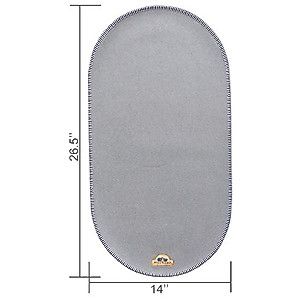 BlueSnail Waterproof Changing Pad Liners 3 Count (14"X26.5", Gray) Bassinet Pad Liner