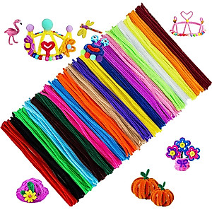 Vinkich 500Pcs Pipe Cleaners 27 Colors 12 Inch Chenille Stems for DIY Art Creative Crafts Decorations Gift