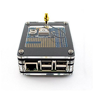 C4Labs Zebra Case Kit for Adafruit GPS HAT and Raspberry Pi 4B 3B, 3B+, and Pi 2B