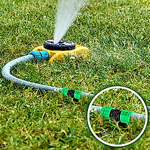 Hotop 12 Pieces Drip Irrigation Coupling, 5/8 Inch Universal Connector Drip Tubing Fittings, Compatible with Most 16-17 mm Drip Tape AG Tubing Drip or Sprinkler Systems (green)