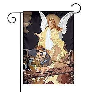 Guardian Angel Garden Flag 12x18 In Fade Proof Double Sided Outdoor/Inside Breeze Flag Garden House Home Decor Holiday Yard Sign
