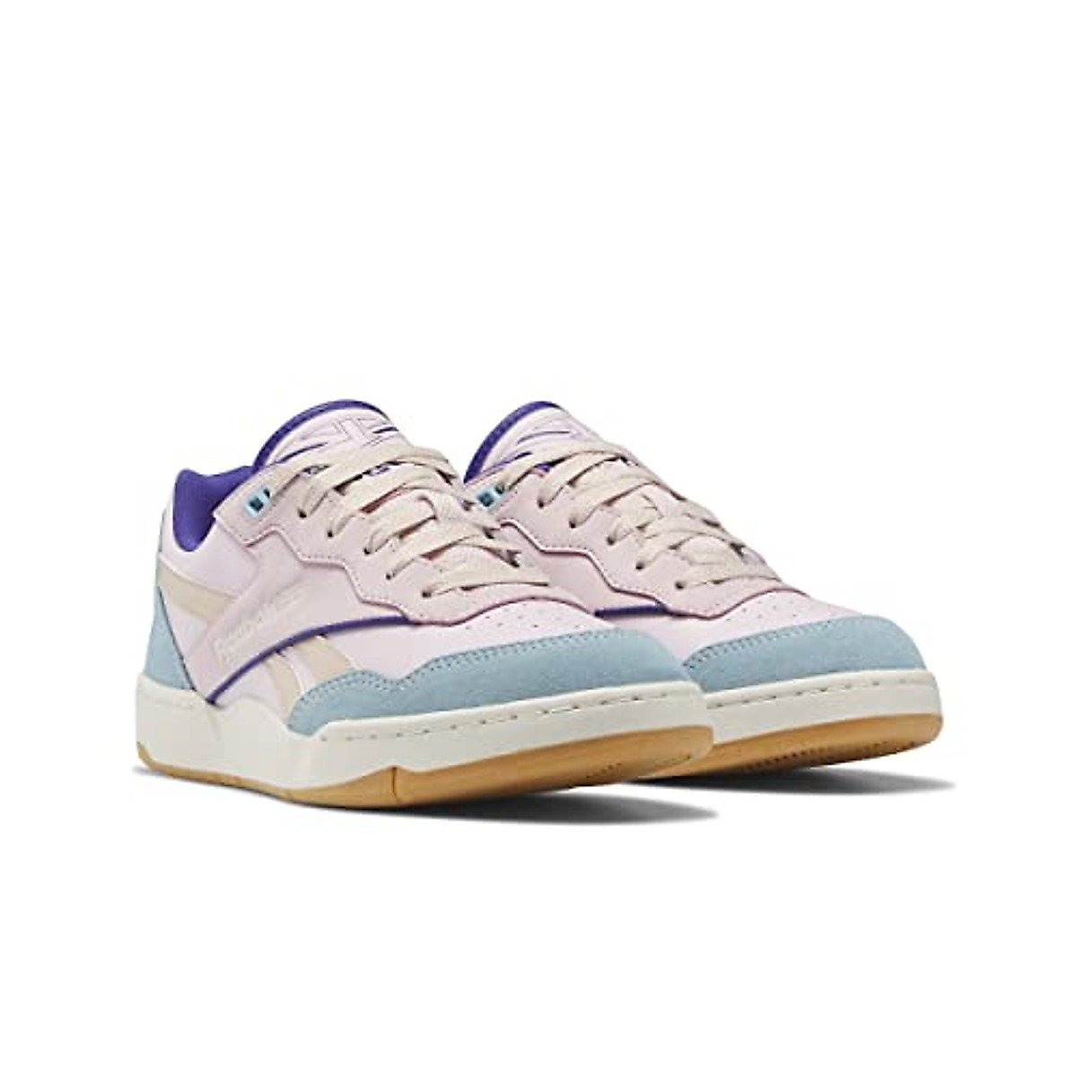 Reebok Women's BB 4000 II Basketball Shoe, Pixel Pink/Vintage Chalk/Blue Pearl, 6 Women