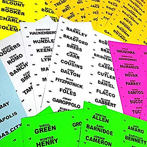 12 Team 2023 Fantasy Football Draft Board Labels Kit