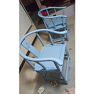 WANLIAN Round-Backed Armchair in Chinese Style of Ming and Qing Dynasties,Solid Wood Chair,Chinese Furniture Oriental Chairs,Chinese Longevity Arm Chair(Fully Assembled)(Circular arc)