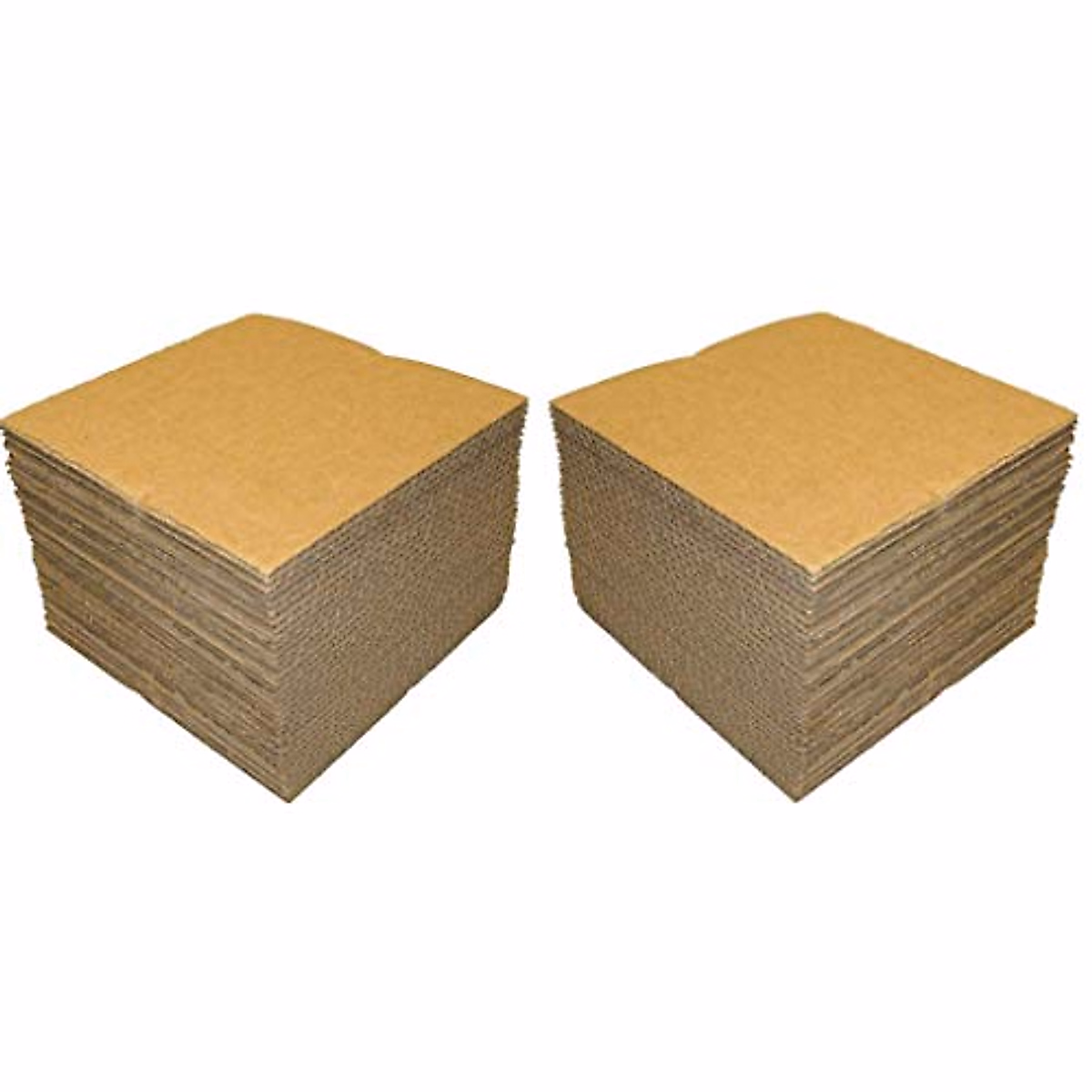 (100) - 12" Kraft Brown LP Record Pads - 12 7/16" x 12 7/16"