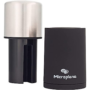 Microplane Manual Spice Mill - Cinnamon Grinder and Nutmeg Grater (Stainless Steel)
