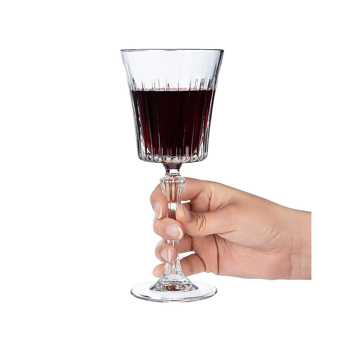 HISTORY COMPANY Il Ristorante Toscano “City of Crystal” Wine Glass 2-Piece Set, Crafted in the Tuscany Region of Italy (Gift Box Collection)