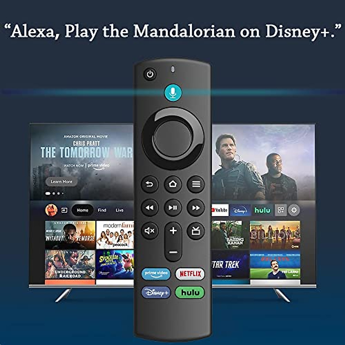 Voice Remote (3rd Gen) Compatible with Fire TV Stick 4K, Fire TV Stick (2nd & 3rd Gen), Fire TV Cube (1st & 2nd Gen), Fire TV (3rd Gen), Fire TV Stick Lite, 2021 Release